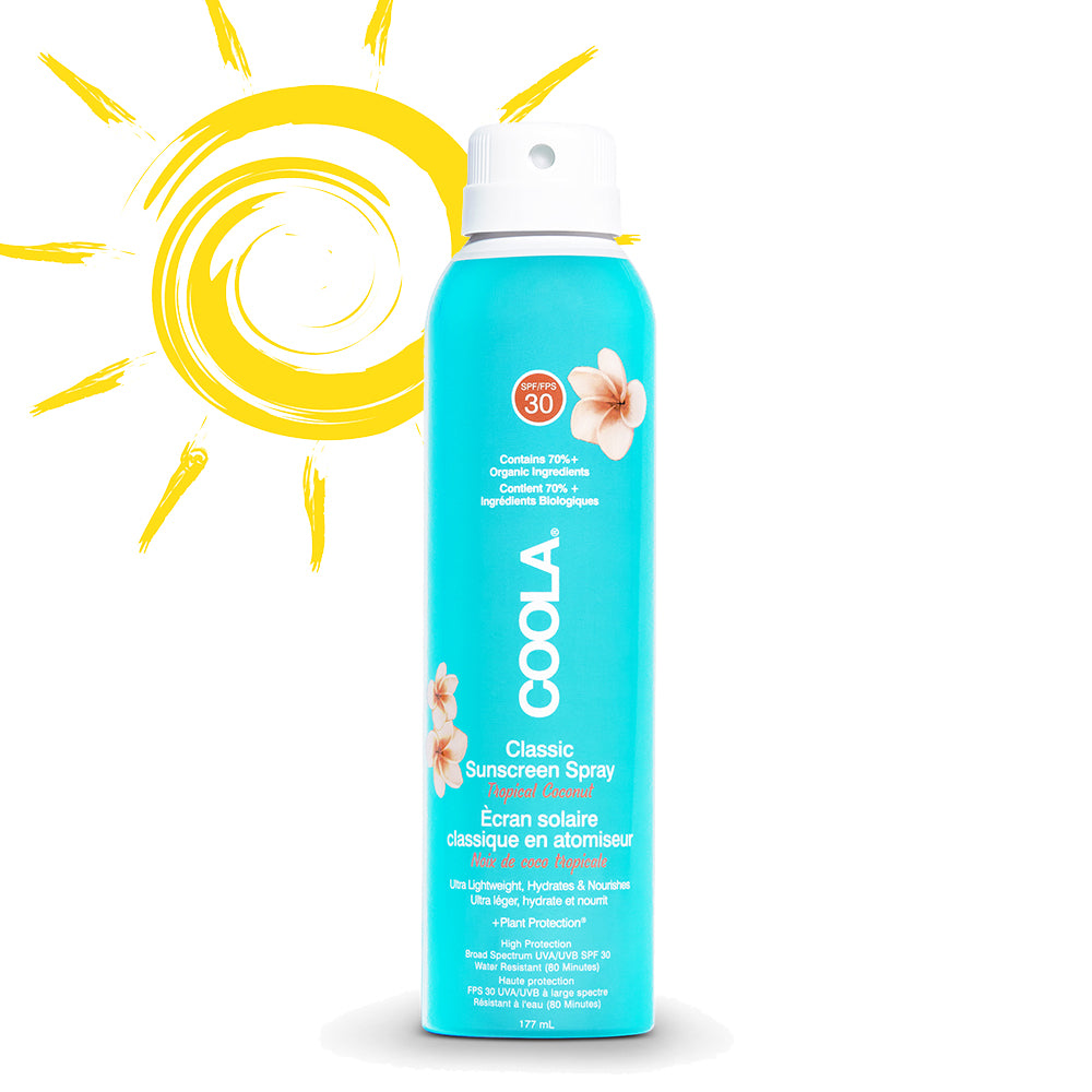 COOLA Classic Body Organic Sunscreen Spray SPF 30 - Tropical Coconut ...