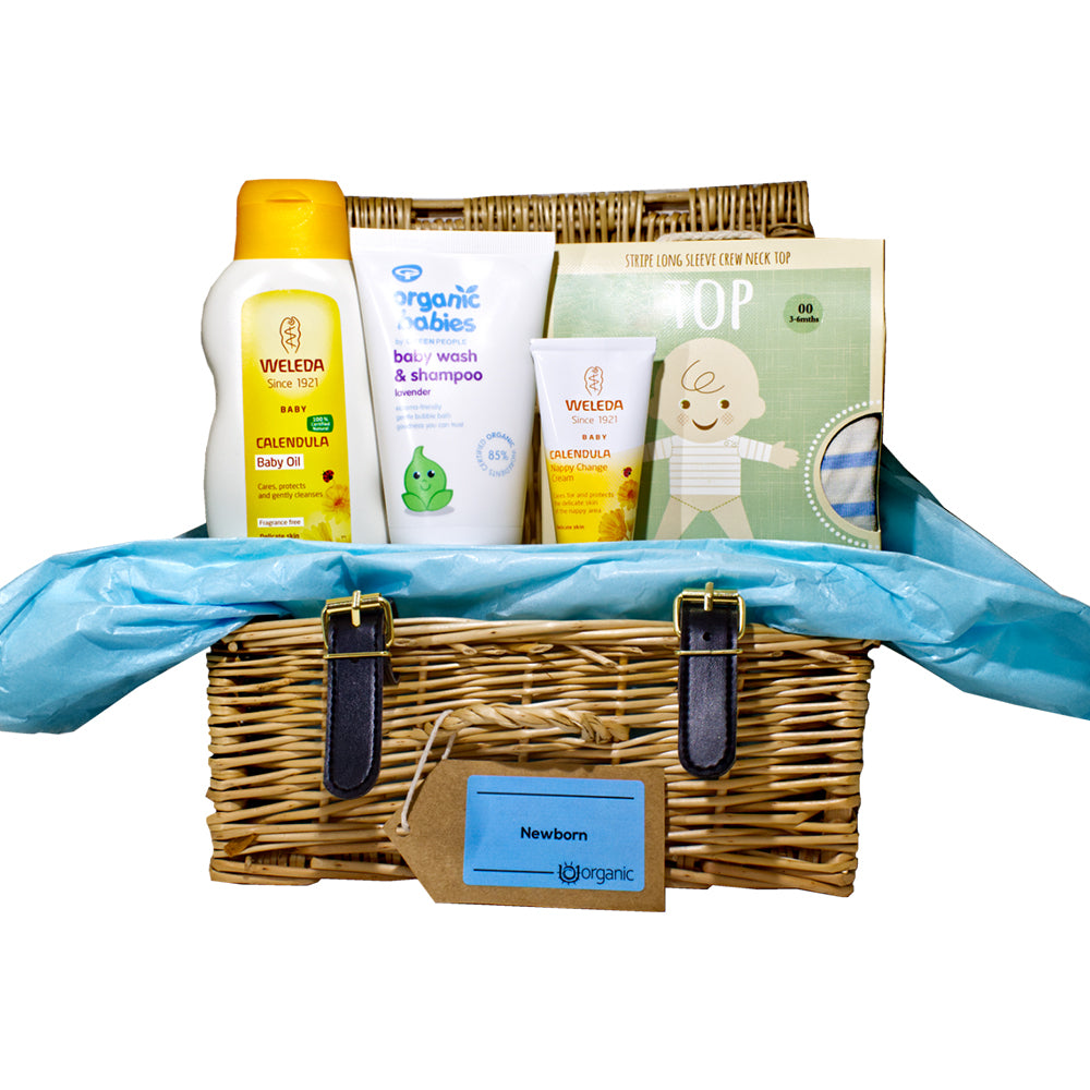 Newborn Essentials Hamper in Blue — UOrganic
